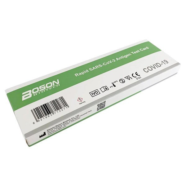 BOSON BIOTECH SARS CoV-2 antigén gyorsteszt - 5 db / csomag BOSON BIOTECH SARS CoV-2 antigén gyorsteszt - 5 db / csomag